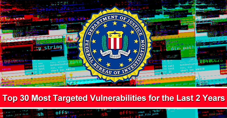 Top 30 Most Targeted Vulnerabilities for the Last 2 Years - FBI