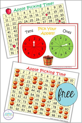 Primary Inspiration: Fall Freebie for the Hundred Chart