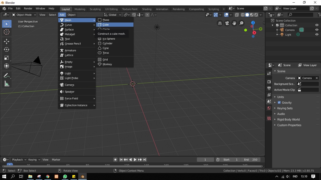 Tutorial Blender #01 - Standard Mesh