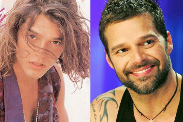 chisme caliente: Antes e depois de Ricky Martin.