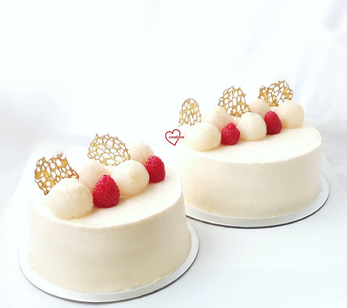 Loving Creations for You: Lychee Raspberry Strawberry Rose Chiffon Cake ...