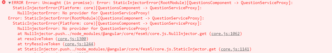 How I solved NullInjectorError: No provider for Error in ...