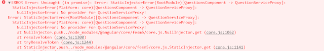 How I solved NullInjectorError: No provider for Error in ...