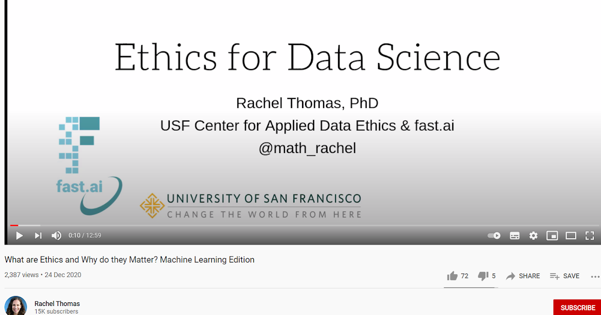 What are Ethics and Why do they Matter? Machine Learning Edition