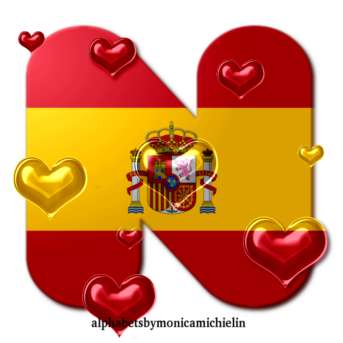 M. Michielin Alphabets: ALPHABET FLAG OF SPAIN AND PNG ICONS, ALFABETO ...