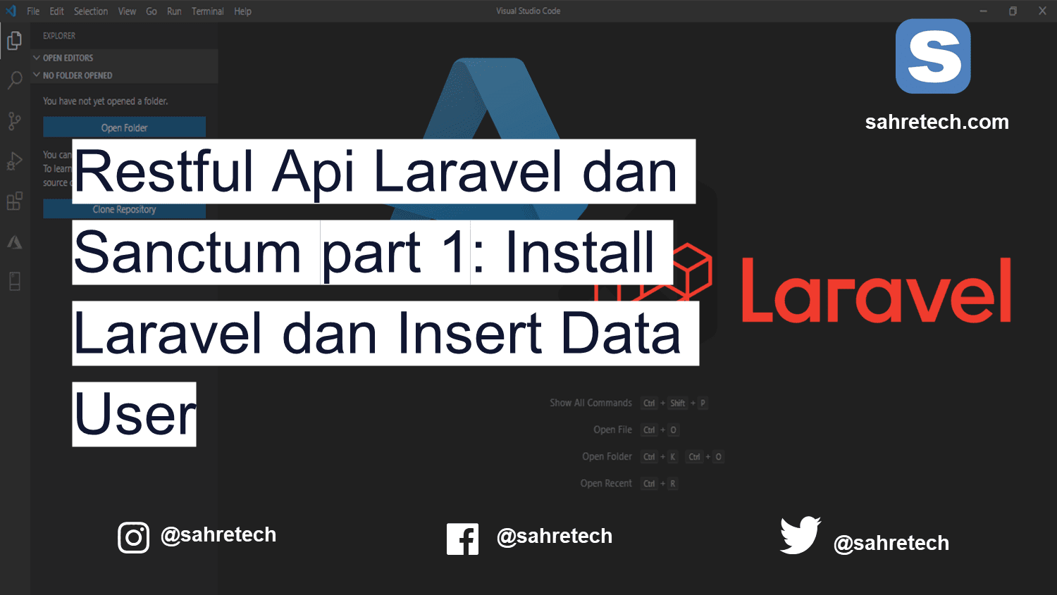 Restful Api Laravel Dan Sanctum 1 Install Laravel Dan Insert Data User Sahretech