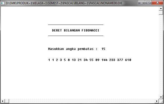 Pascal | Membuat Deret Bilangan Fibonacci - CodeNesia