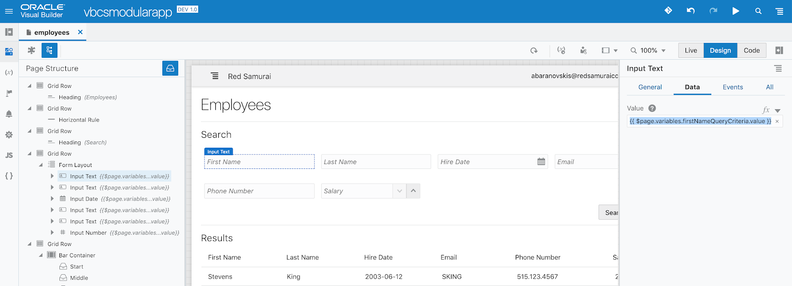 Andrej Baranovskij Blog: Search Form in Oracle Visual Builder based on ...