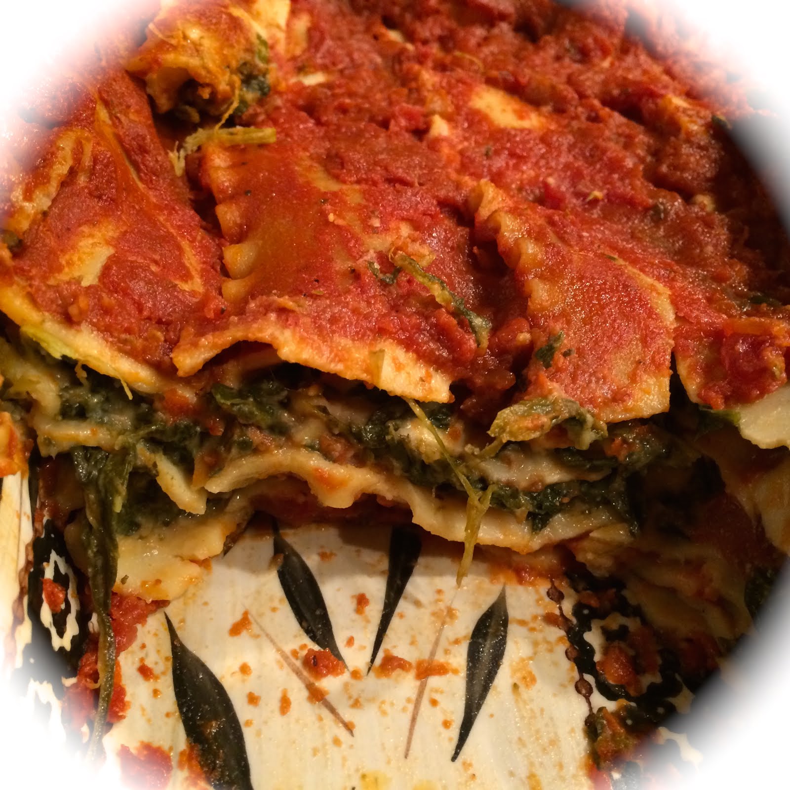 Pink-Vegan: Basic Spinach Lasagna - Bean Based (DF)