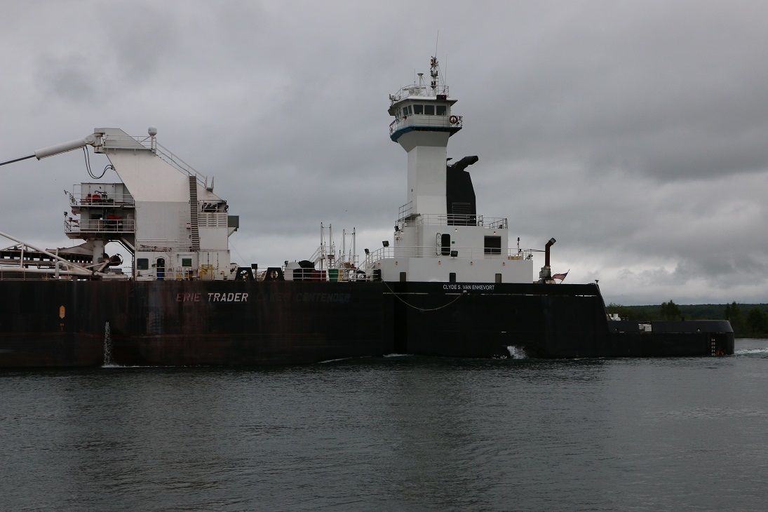 Michigan Exposures: The Clyde Van Enkevort and Tug Make an Appearance