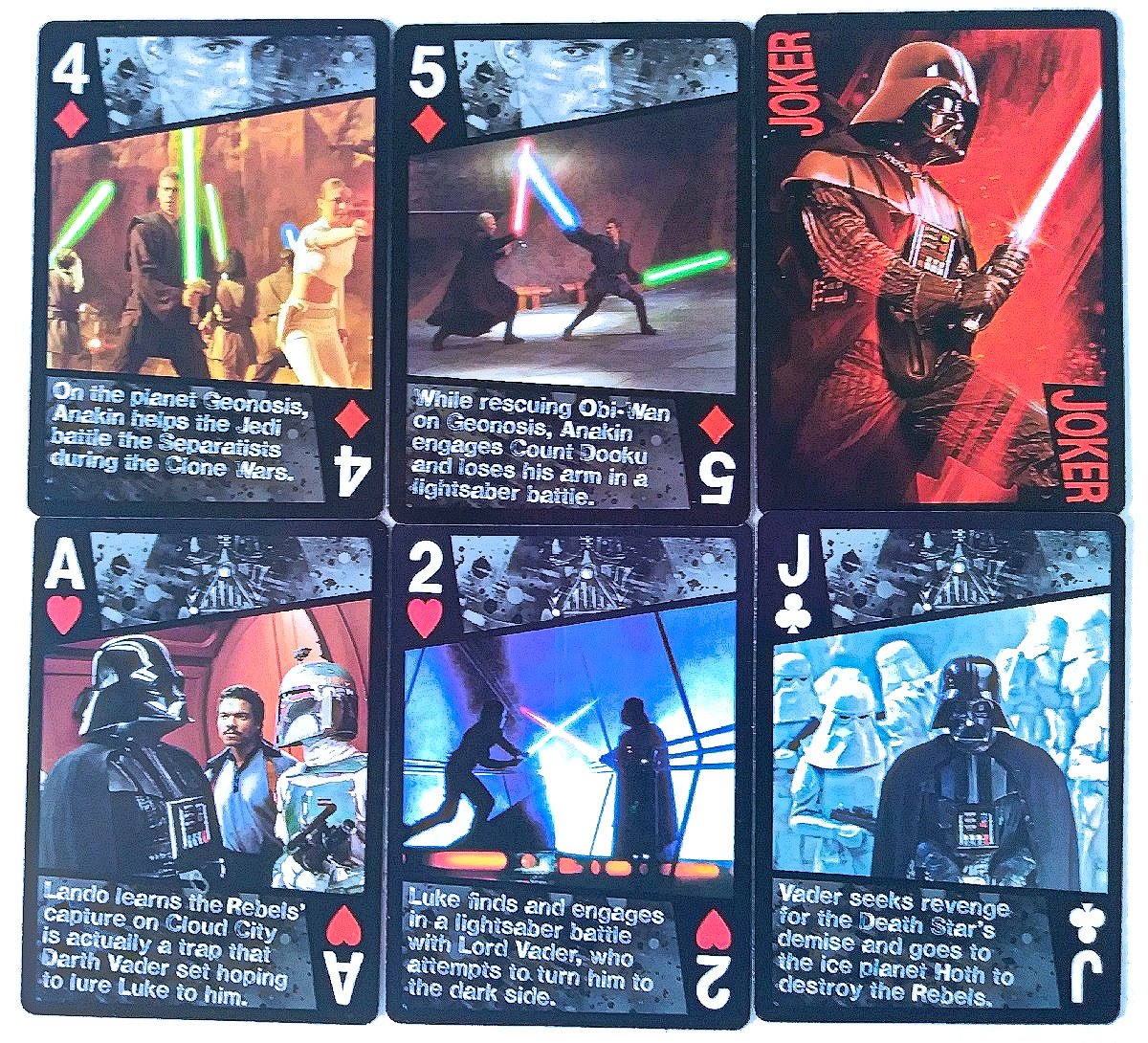 Star Wars Illustrated Playing Cards (Bundle Set of 2 Decks) Story of ...