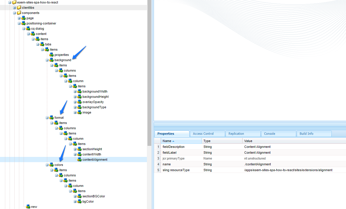 Experiencing Adobe Experience Manager Aem Cq Aem 6550 React Type