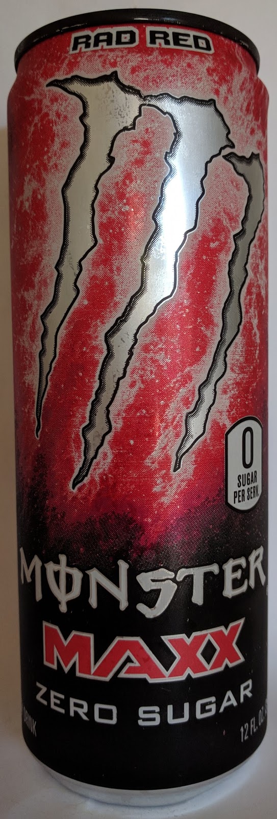 Caffeine King: Monster Maxx Rad Red Zero Sugar Energy Drink Review
