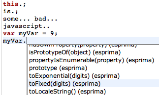 Contraptions for programming: Better JavaScript content assist in ...