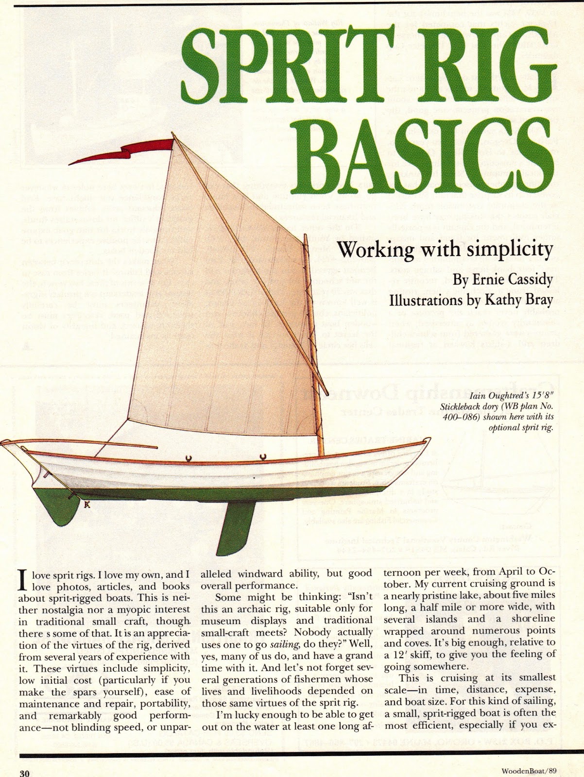 Huffin & Puffin Plans & Projects: PUFFIN Sprit Rig