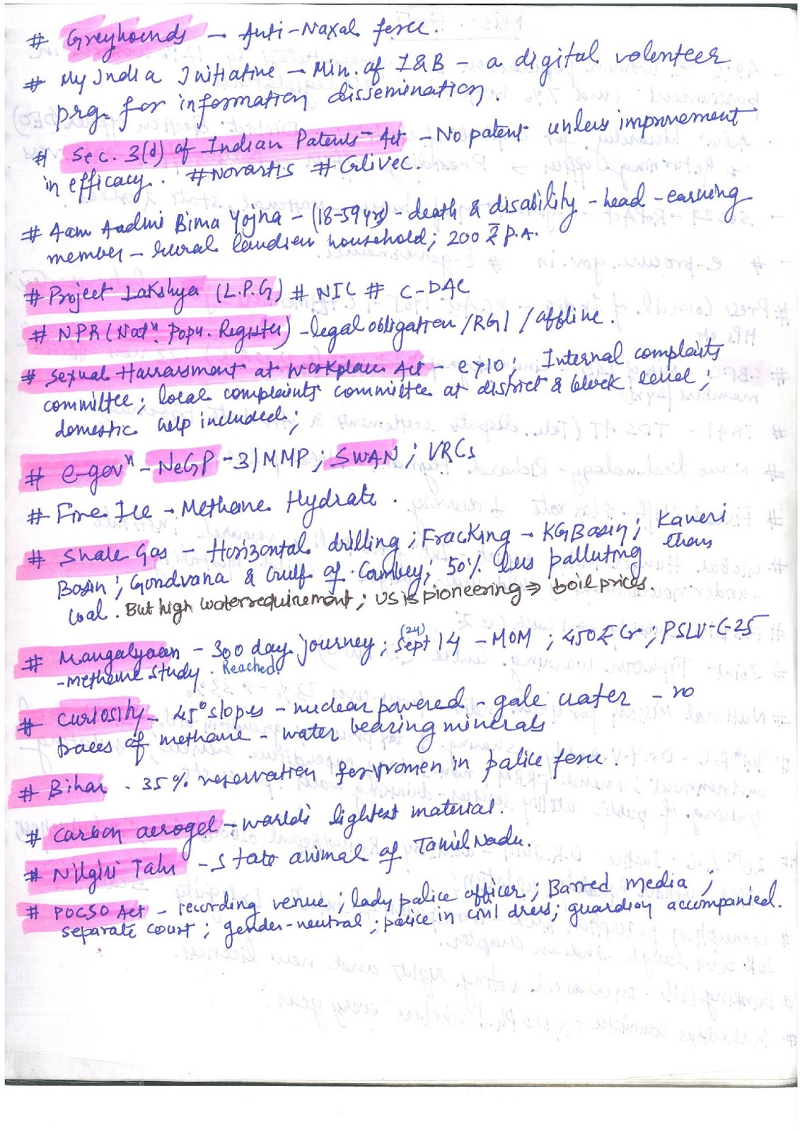 Genie Speaks: One Page Notes || Other Facts