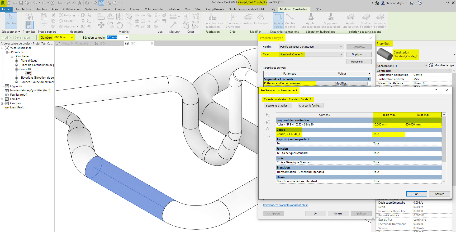 Revit-Mémo: Revit MEP_Tables de consultation_Lookup Table_Coude_Elbow