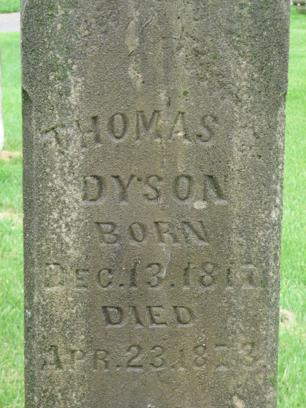 Dyson and Davis Family History: Thomas G. Dyson