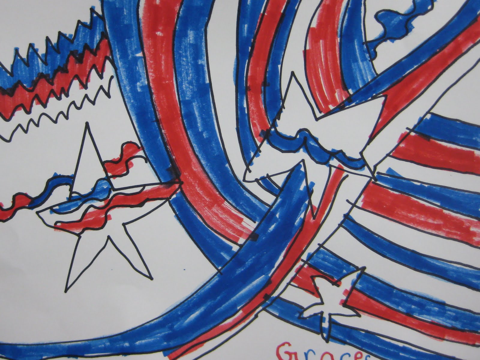 Memorial Day Flag Designs • TeachKidsArt