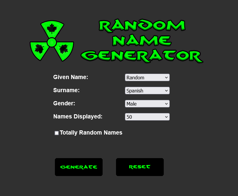 Random Name Generator