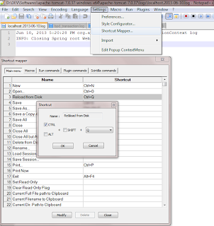 Java Developer Temple: Reload file from desk using Notepad++