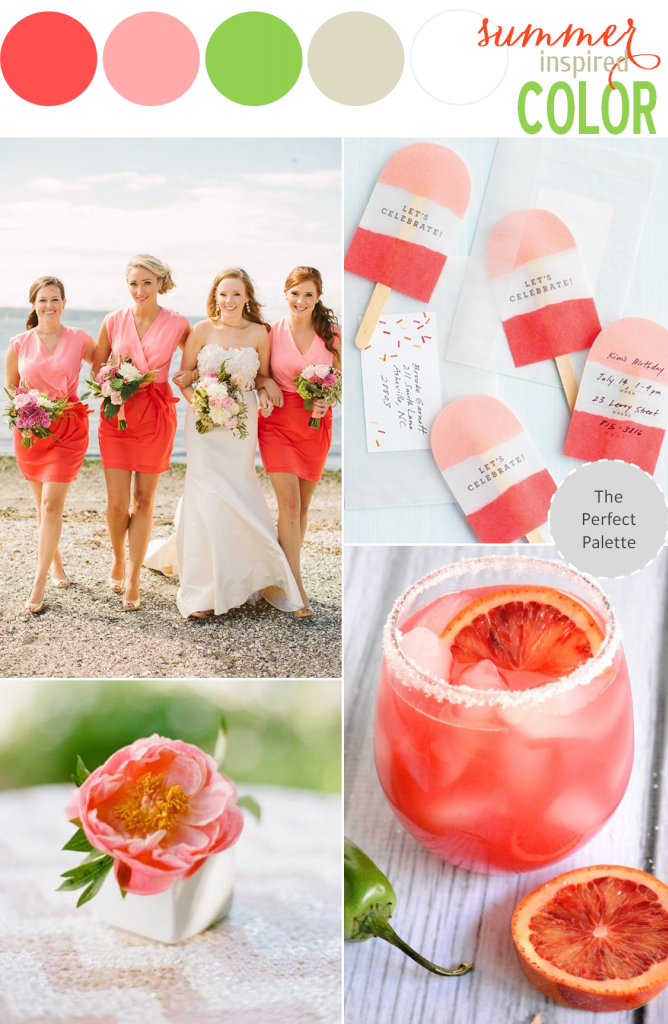 Summer Inspired Color: Coral Two Tone | The Perfect Palette