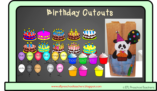 ESL/EFL Preschool Teachers: Happy Birthday Unit for ELL