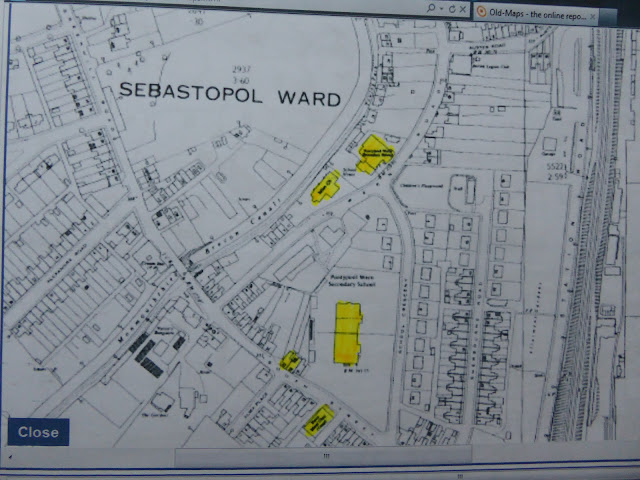Sebastopol National School: Maps Showing Early Sebastopol Village