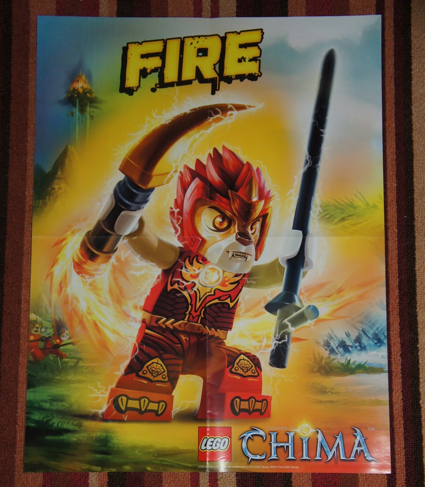 LEGO Legends of Chima LAVAL vs SIR FANGAR Fire vs Ice Promotional ...