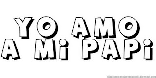 Dibujo Yo Amo a mi Papi para colorear - Dibujos para Colorear | Dibujos ...