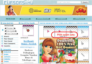 Cara Merubah / Mengganti Bentuk Cursor Di Blog | GobbloggeR