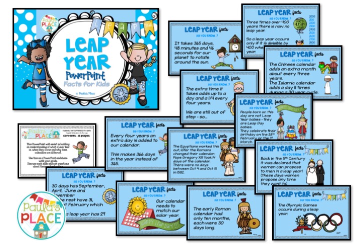 Paula's Place Teaching Resources: Leap Year 2016