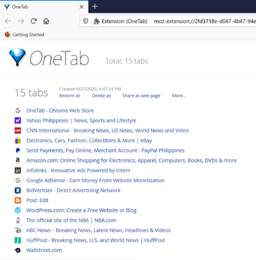 OneTab Chrome Extension: A great app for everyone!