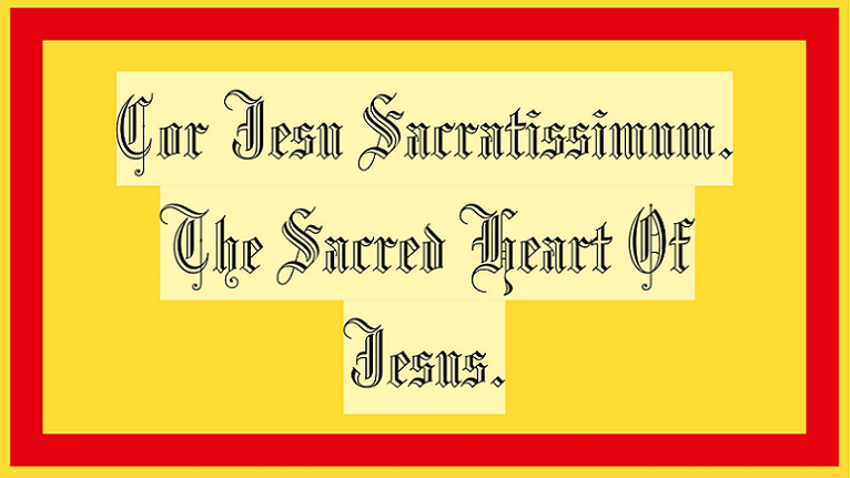 ZEPHYRINUS.: “Cor Jesu Sacratissimum“. The Sacred Heart Of Jesus. Feast Day The Friday After The ...