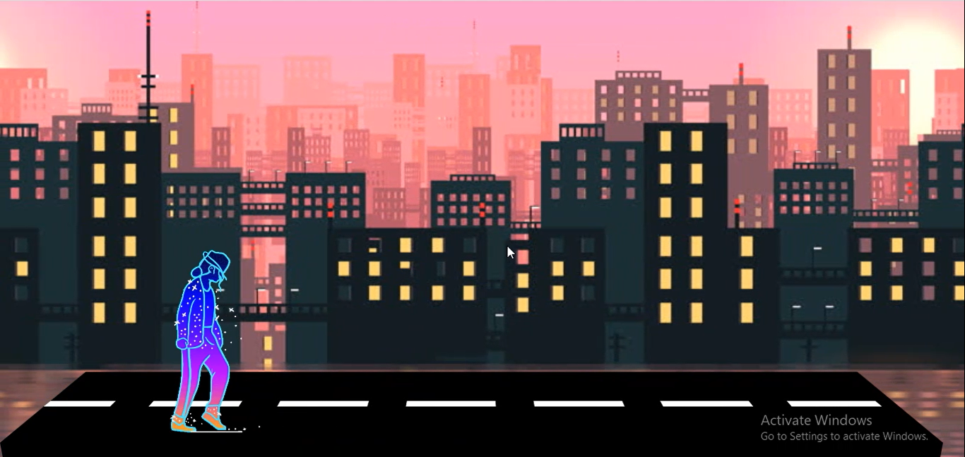 Micheal Jackson Moonwalk Animation