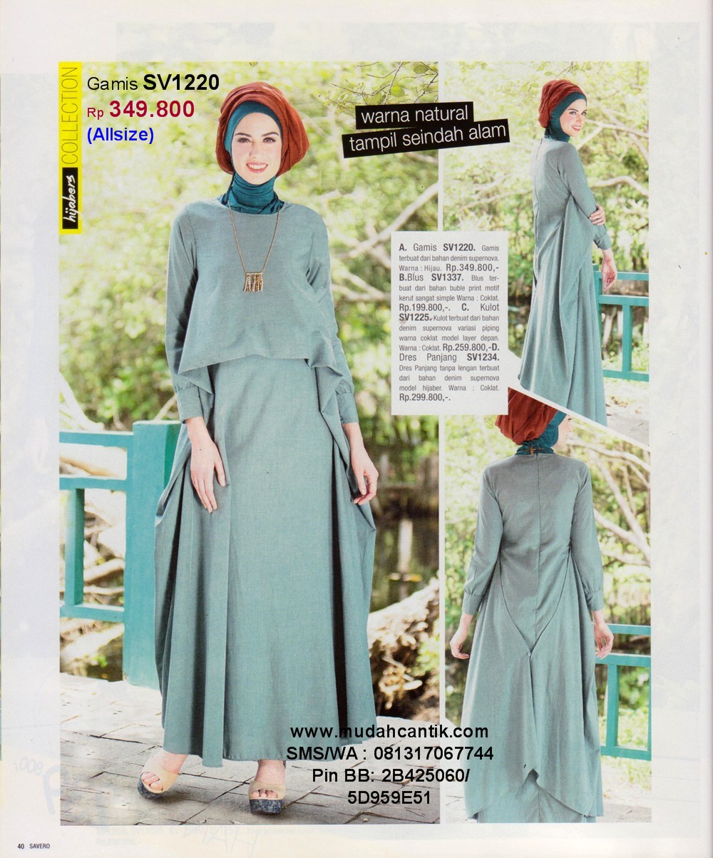 Gambar Model Gamis Simple Elegan - Model Hijab Terbaru