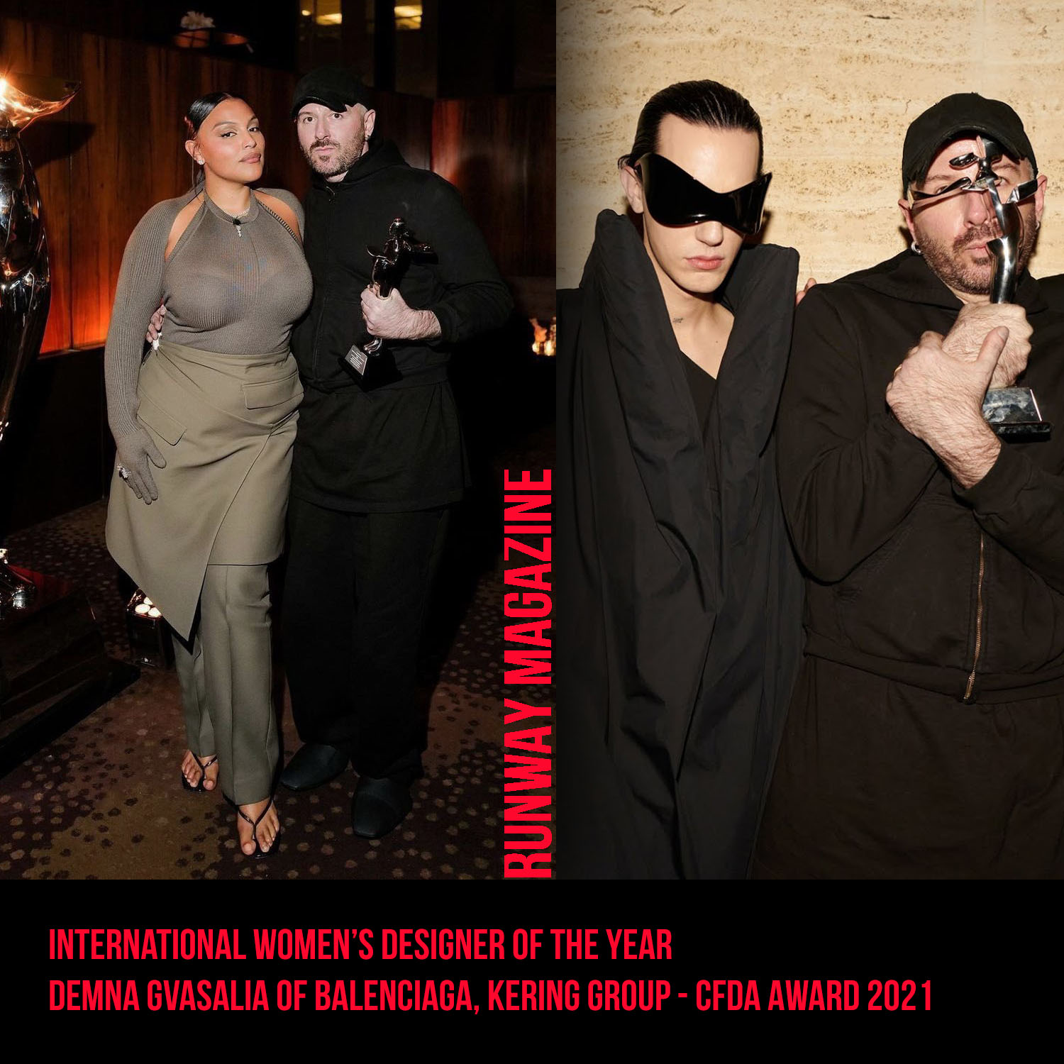 International Women’s Designer of the Year Demna Gvasalia of Balenciaga ...