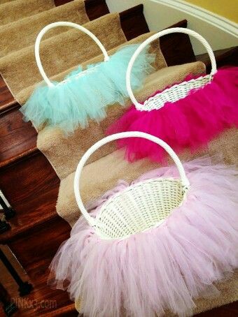 Ideas 101: How to decorate a basket with tulle
