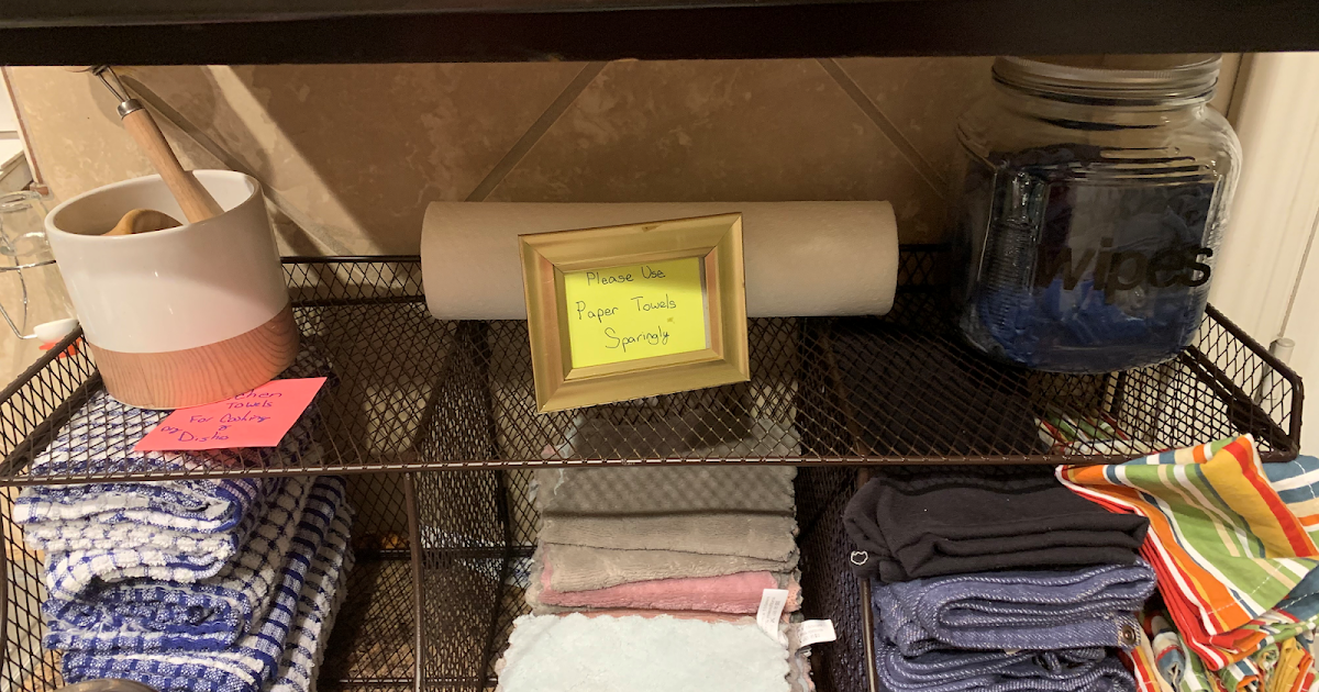 Using Less Paper Towels