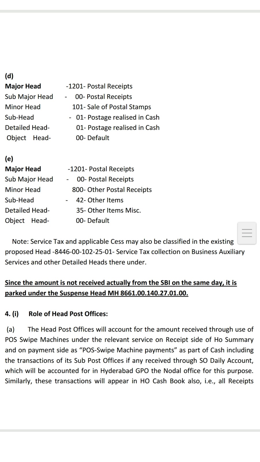 Standard operating procedure of POS swipe transactions - POFINACLEGUIDE