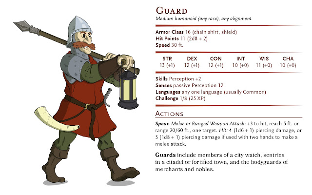 D&D Basic - NPC Gallery: Guard