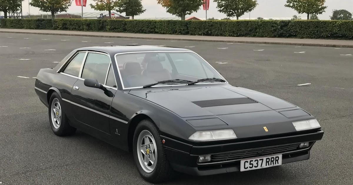 Ferrari 400: For Sale : RHD Black Ferrari 412 with red interior