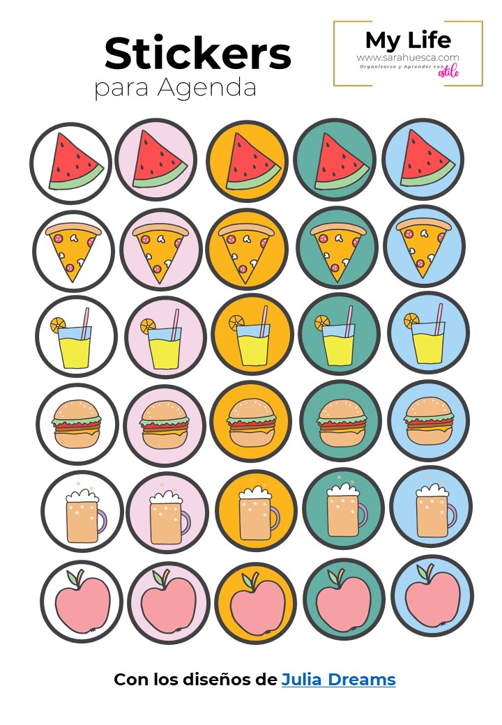 STICKERS PARA AGENDA DESCARGA GRATIS
