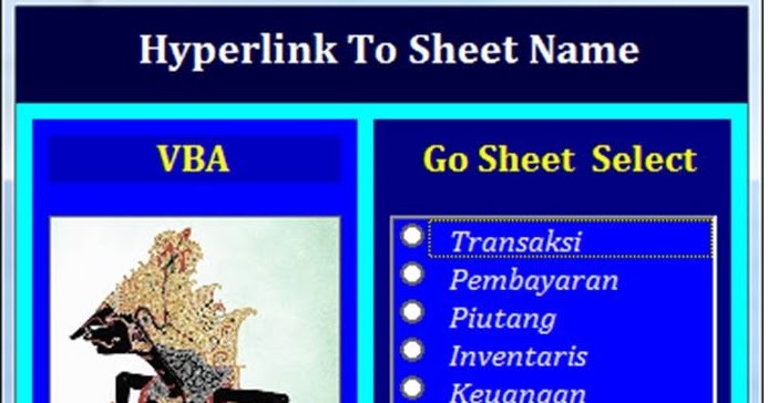 BELAJAR VBA EXCEL: Membuat Hyperlink antar Sheets - Belajar VBA Excel BELAJAR VBA EXCEL: Membuat Hyperlink antar Sheets - Belajar VBA Excel
