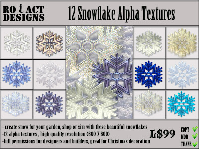 Ro!Act Designs: ..::RO!ACT::..DESIGNS Builder's Kit: 12 Snowflake Alpha ...