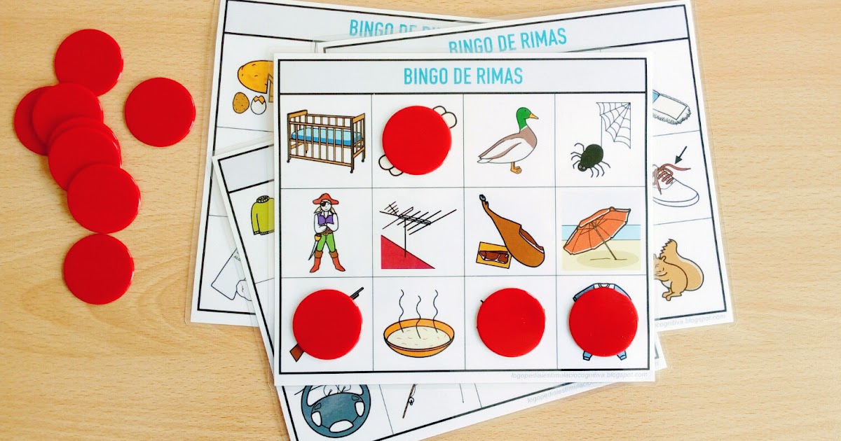 Logopèdia i Estimulació Cognitiva: Bingo de rimas