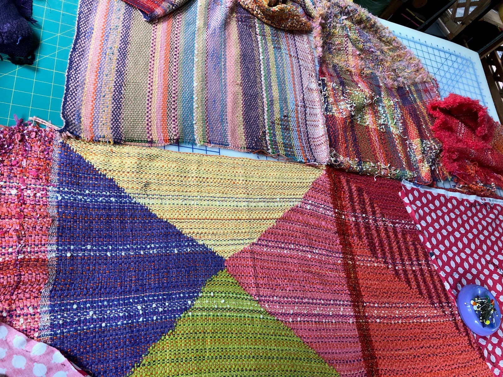 CENTERING WITH FIBER: Sewing Saori hand woven clothing class in the ...