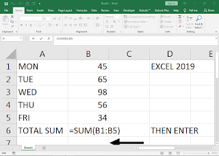 ADVANCE EXCEL SUM FORMULA SHORTCUT KEY ALT