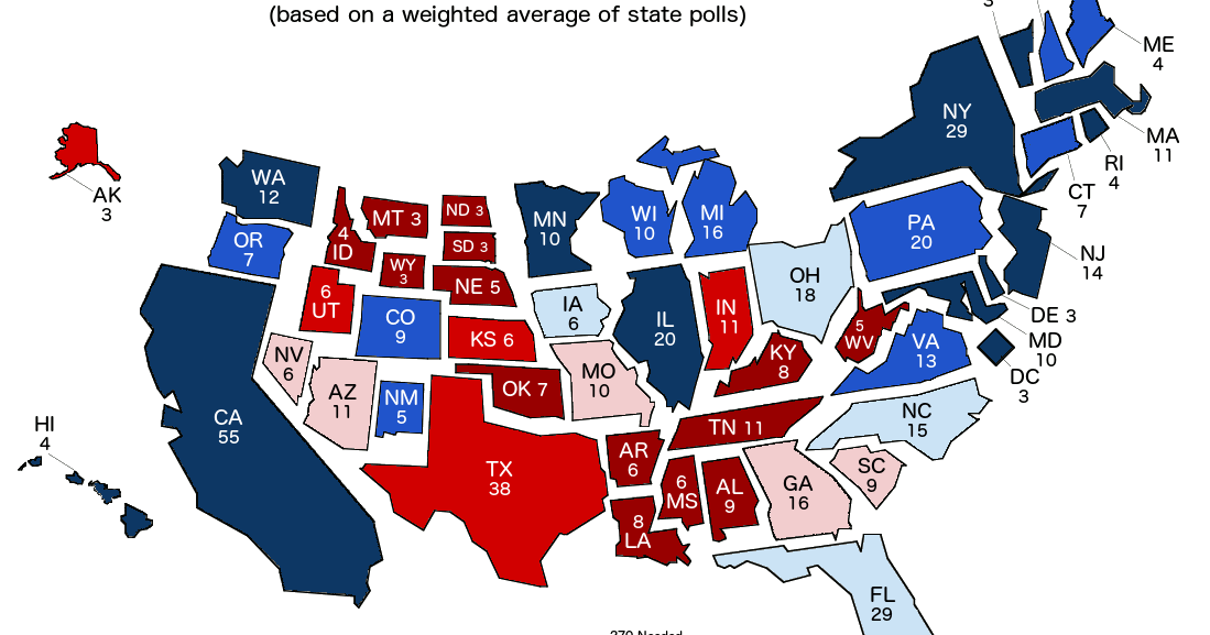 Frontloading HQ: The Electoral College Map (8/17/16) Frontloading HQ: The Electoral College Map (8/17/16)