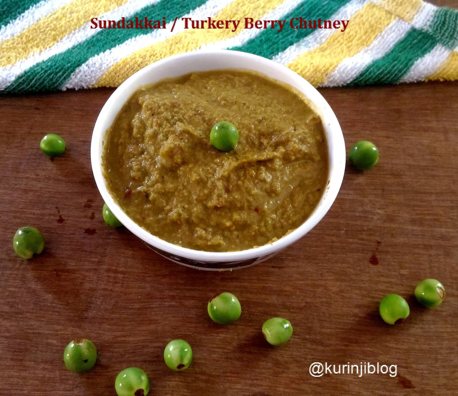 Sundakkai Chutney / Turkey Berry Chutney Recipe ~ Kurinji Kathambam